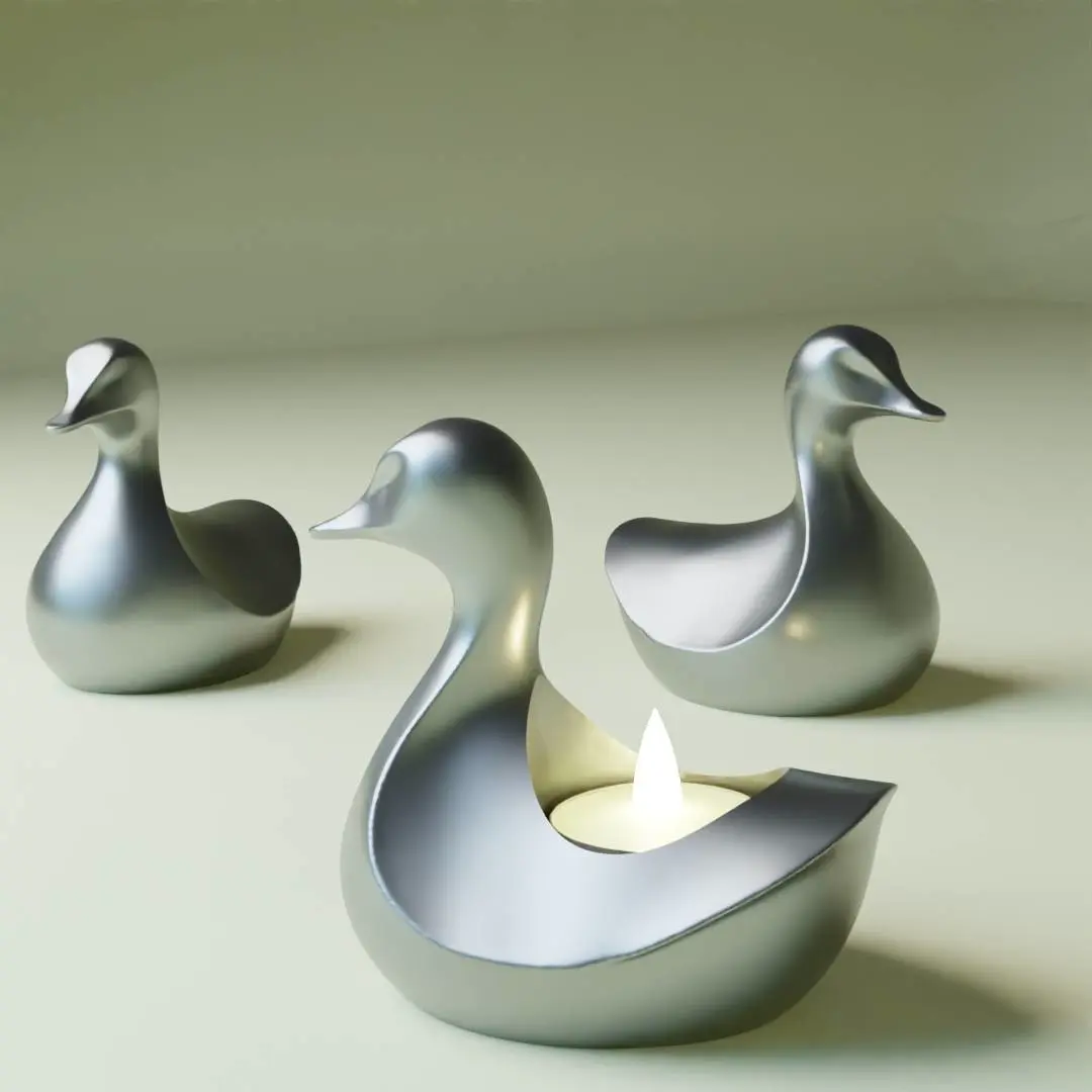 Home Decorations & Ornaments STL Download - Duck Deco and Tealight ...