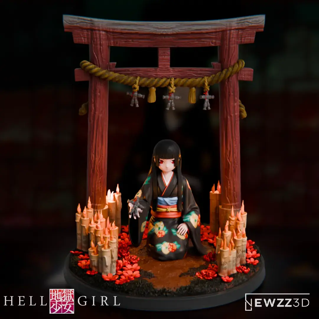 Characters & Creatures STL Download - Hell Girl - Jigoku Shoujoby Newzz3D