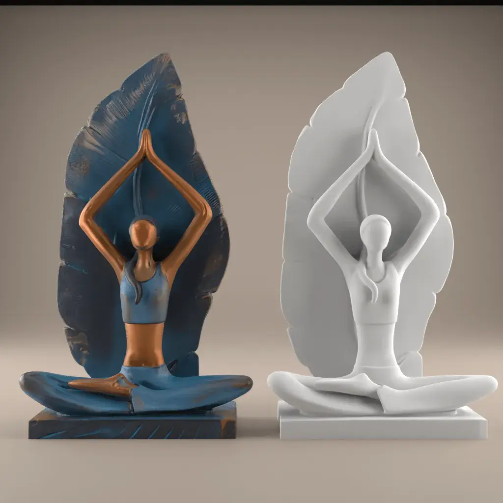 Home Decorations & Ornaments STL Download - Yoga Lover Lady STL – 3D ...