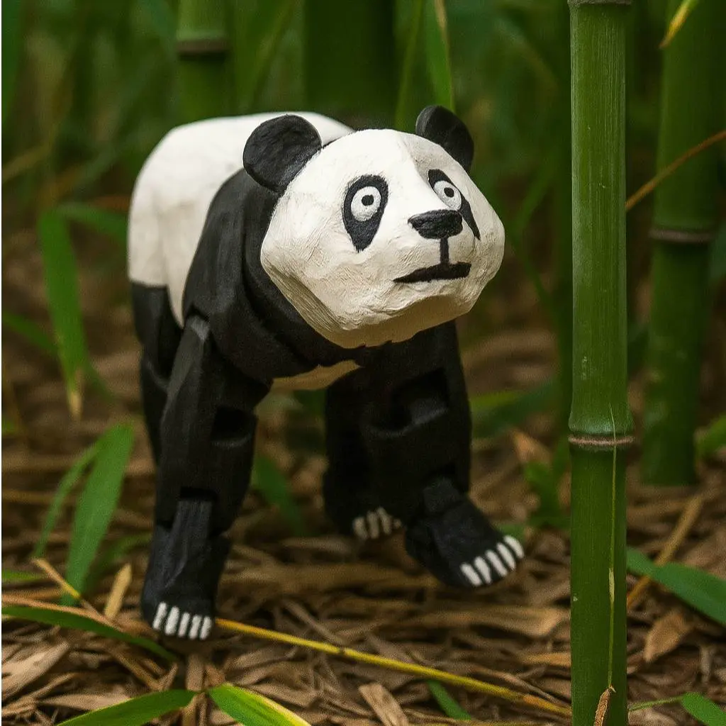 3D Printer Files | 3MF File | Articulated Panda with multicolor and print in place | Creality Cloud