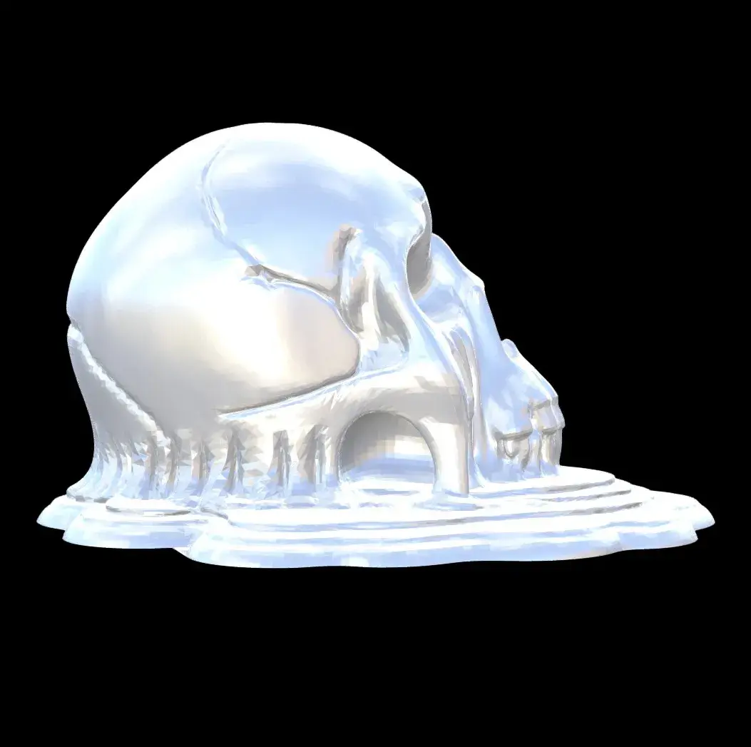 3D Printer Files | 3MF File | Melting Skull | Creality Cloud