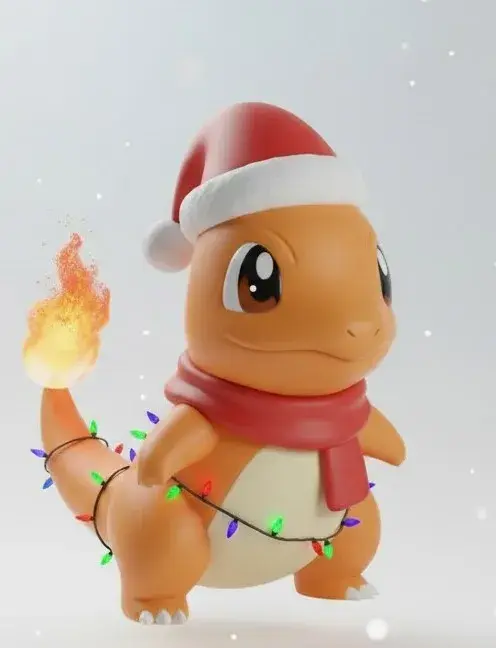 3D Printer Files | 3MF File | Christmas Charmander 3D Model | Creality ...