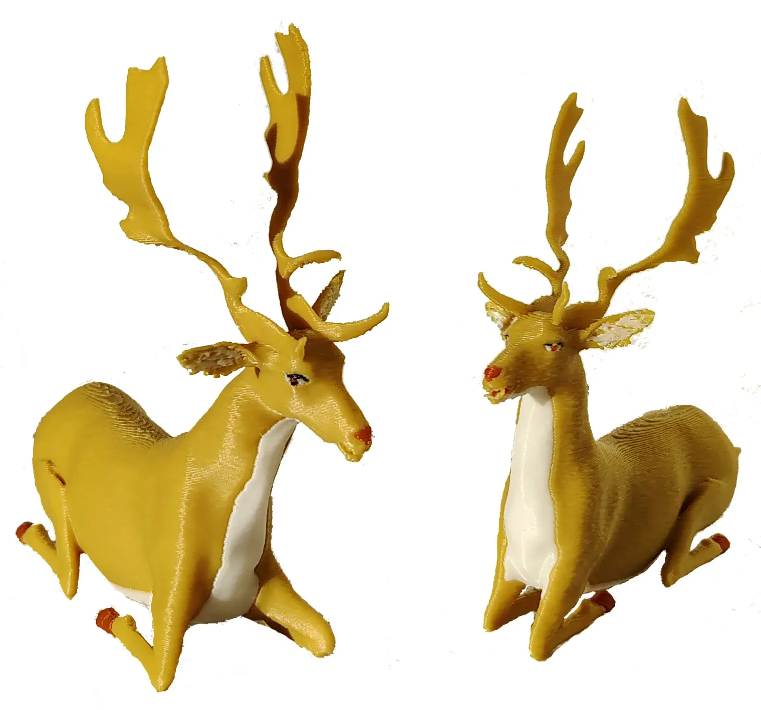 3D Printer Files | 3MF File | Fallow Deer 8 Figure Pose Set with Bonus ...