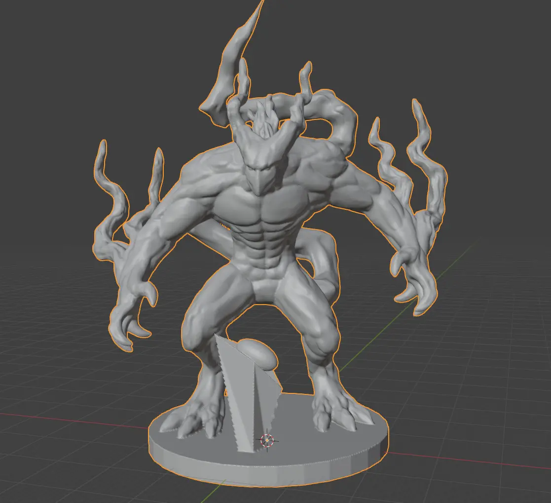 Characters & Creatures STL Download - Lightning Demonby Dave070