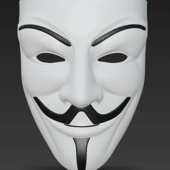 Cosplay STL Download - V for Vendetta Guy Fawkes Mask – 3D Printable ...