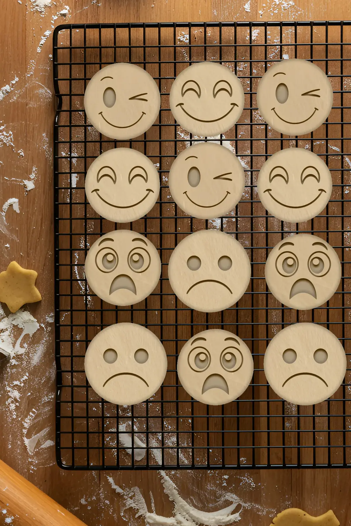 Tools & Spare Parts STL Download - Emoji Set Cookie Cutter, Biscuit ...