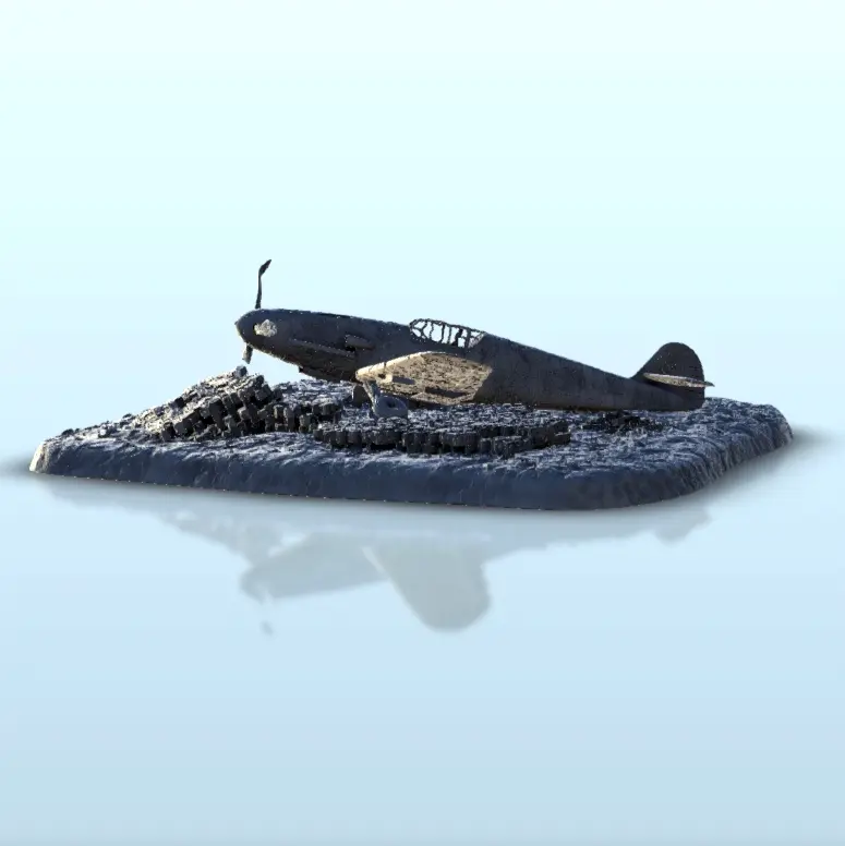 Drones & Aircraft STL Download - Airplane carcass of crashed ...