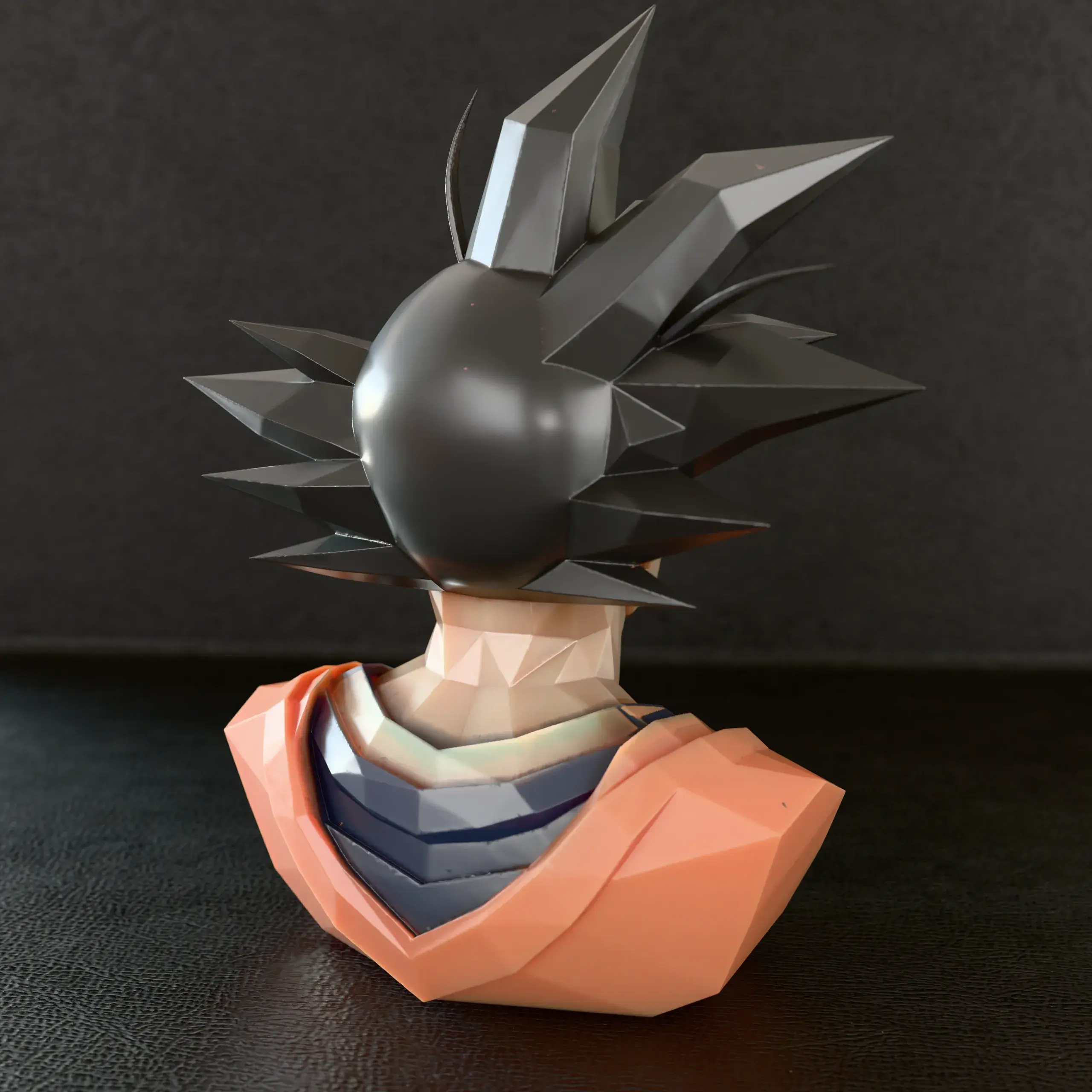 3D Printer Files | 3MF File | Goku Bust Low Poly Dragon Ball Fan Art ...