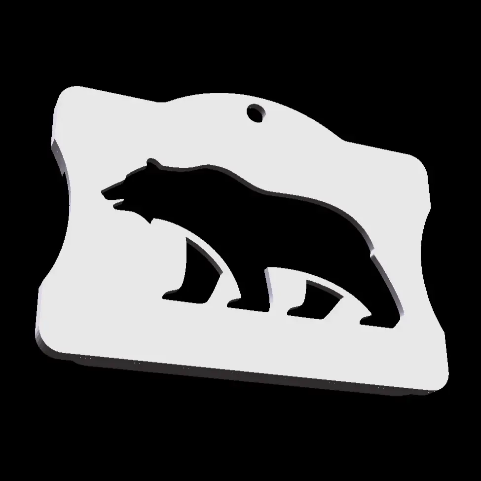 Badges & Coins STL Download - LUCID bear ID holderby Creathings3D