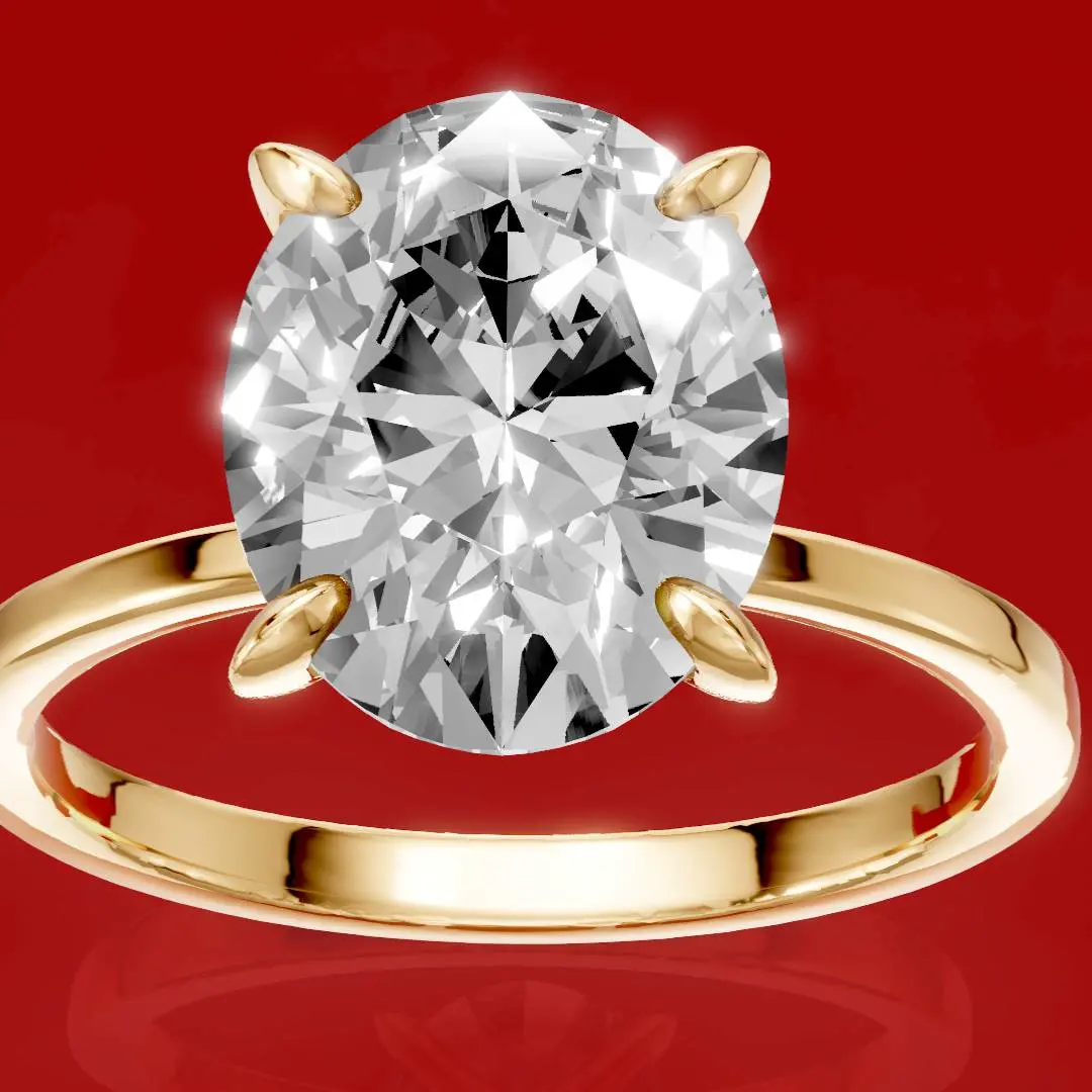 Jewelry & Accessories STL Download - Oval Claw Engagement Ring - Mathew ...