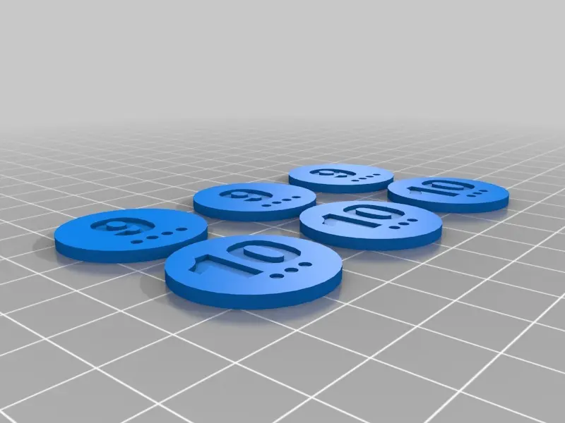 Catan Number Tokens | 3D models download | Creality Cloud
