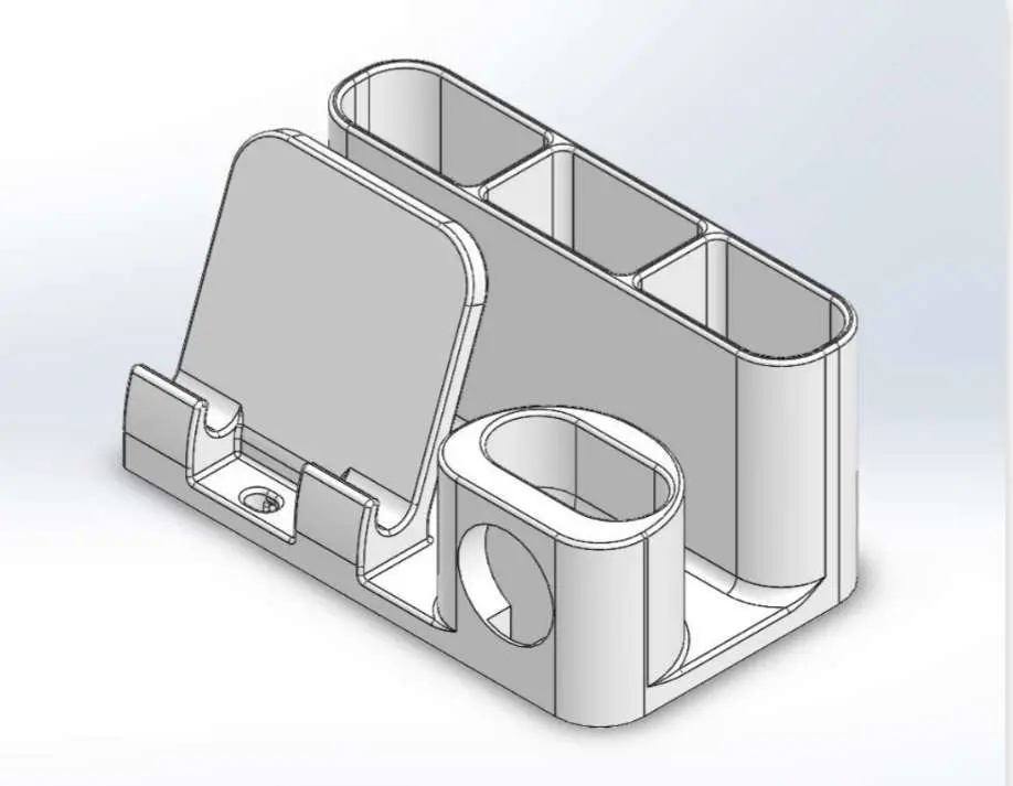 Support pour objets Apple + 3 pots à crayons. | 3D models download ...