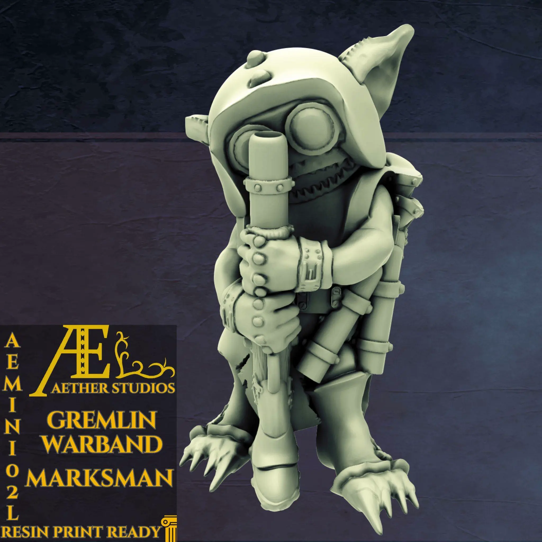 Free Characters & Creatures STL Download - AEMINI02L - Gremlin Warband ...