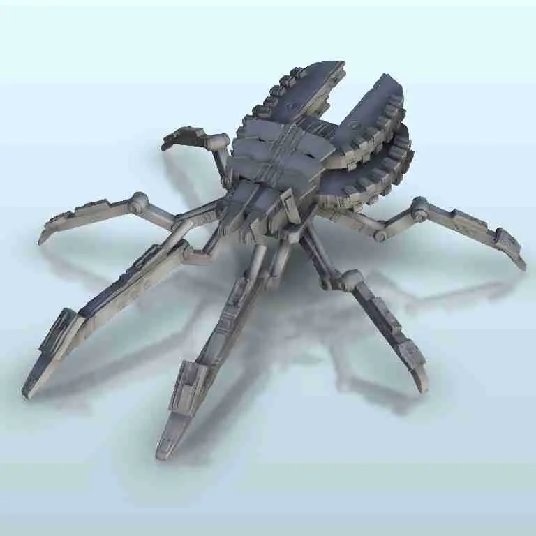 Other STL Download - Robot Spider - sci-fi science fiction future 40k ...