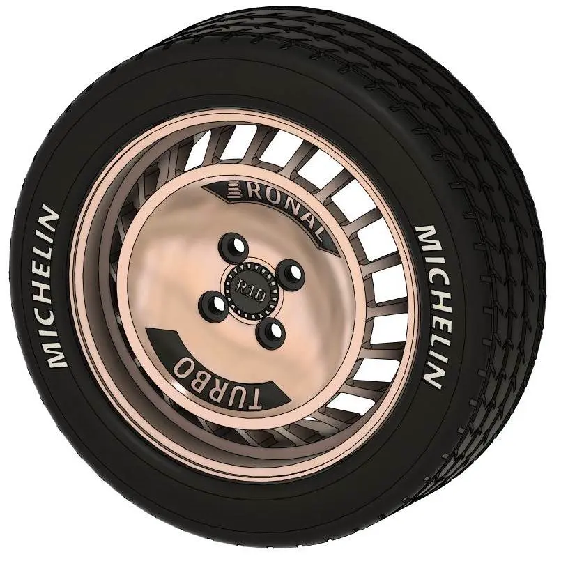 Vehicles & Machinery STL Download - Ronal r10 Turbo wheelby EL_RUEDAS
