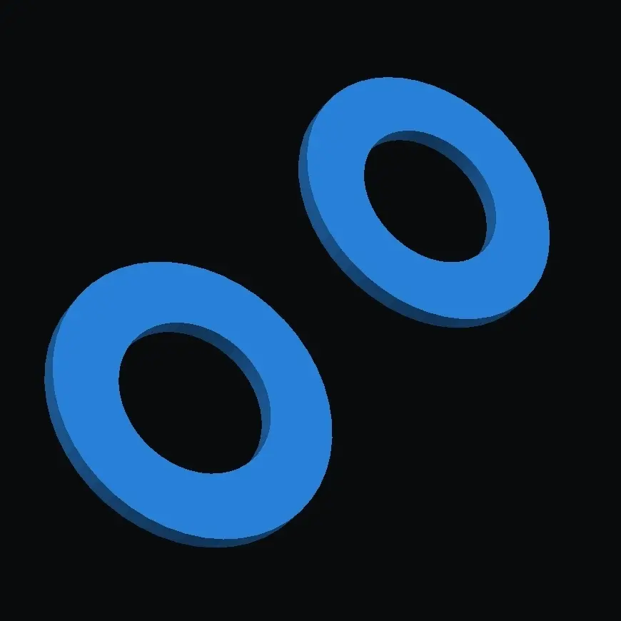 3D Printer Files | 3MF File | Washer Flat 22.5x1.5 | Creality Cloud