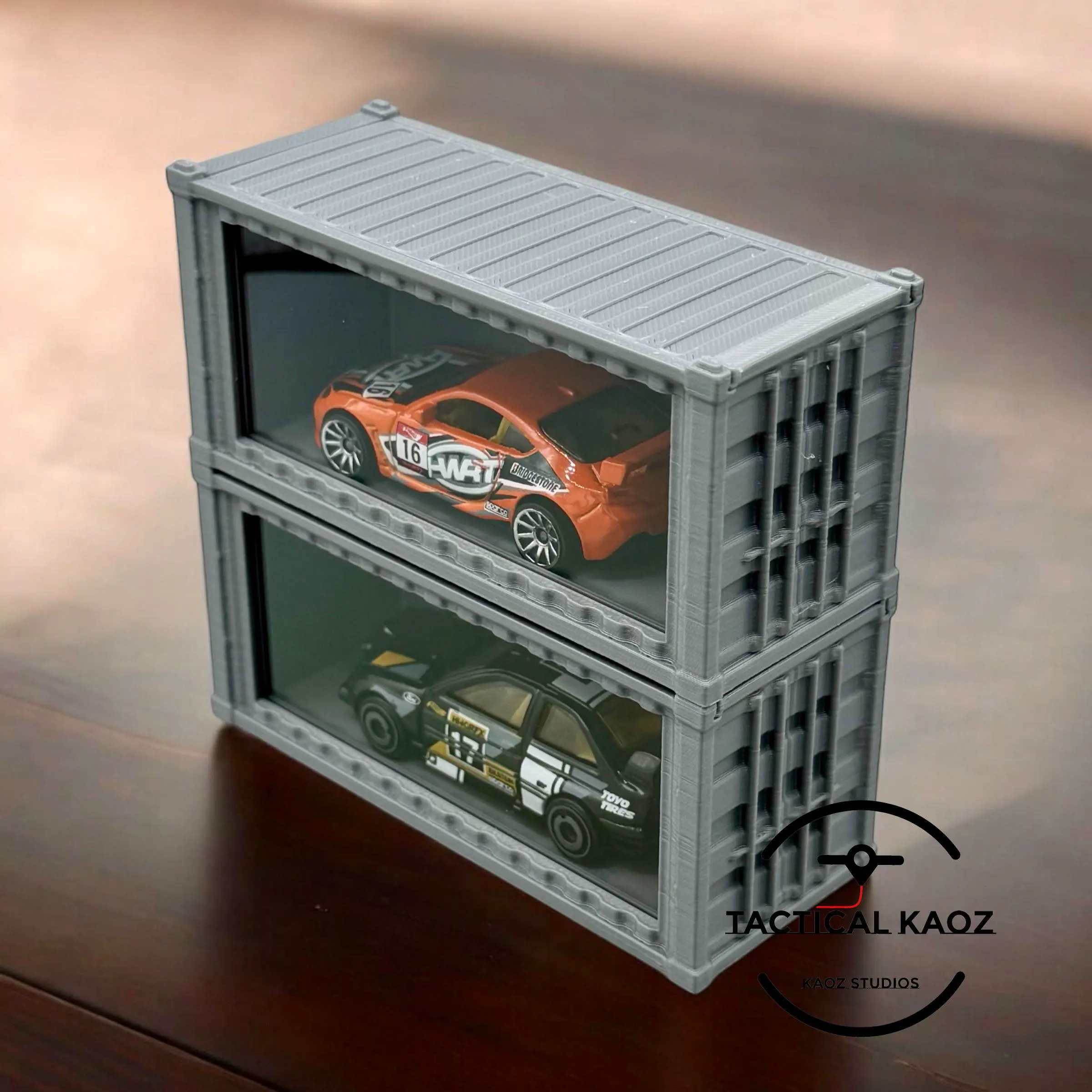 Home Decorations & Ornaments STL Download - Stackable Display Shipping Containers Hot Wheels ...