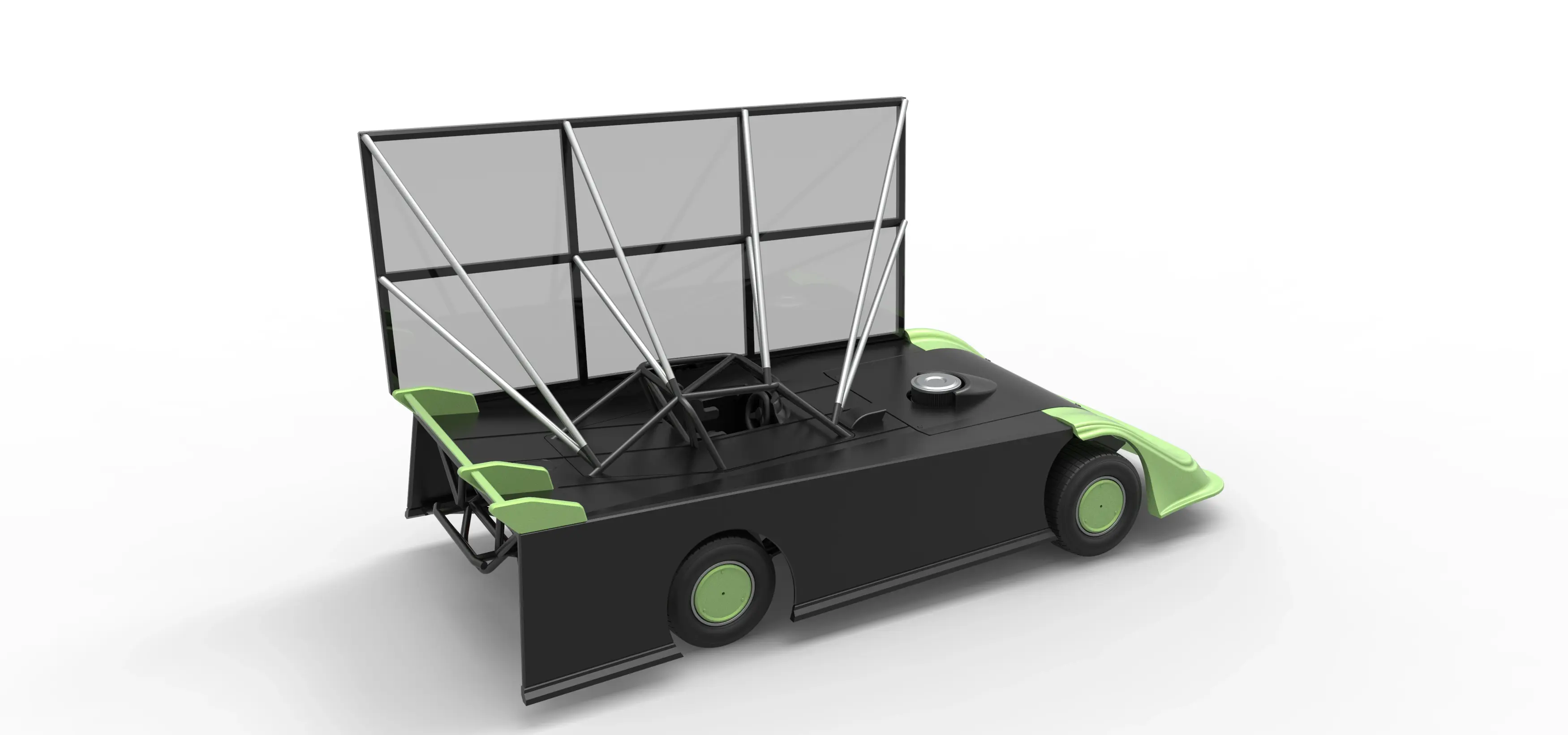 Super Dirt Late model with side wing Scale 1:25 | 3D models download ...