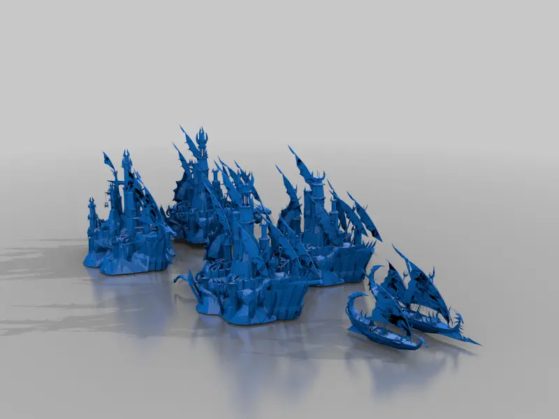Free Other STL Download - vampire coast ship fleets (mostly unedited)by ...