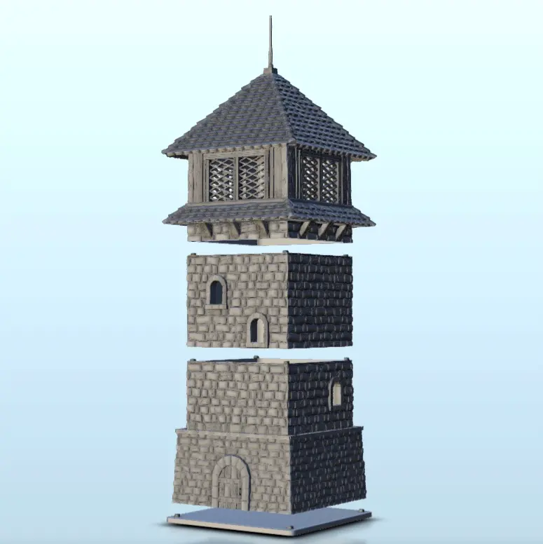 Other STL Download - Tower 30 - terrain scenery miniatures diaroma Medievalby Hartolia Miniatures