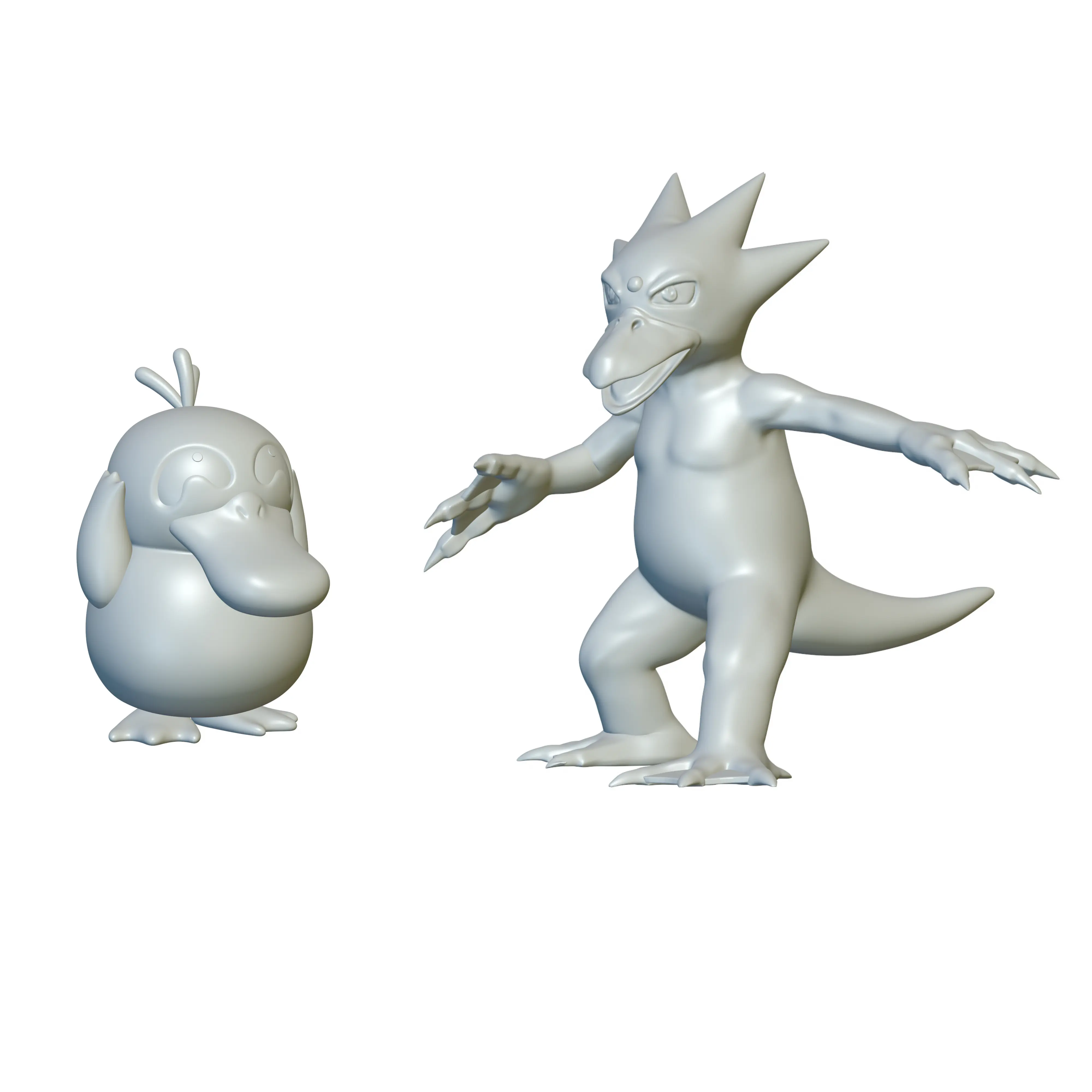 Pokemon Psyduck & Golduck (#54 & #55) - 3D Printing! | 3D models ...