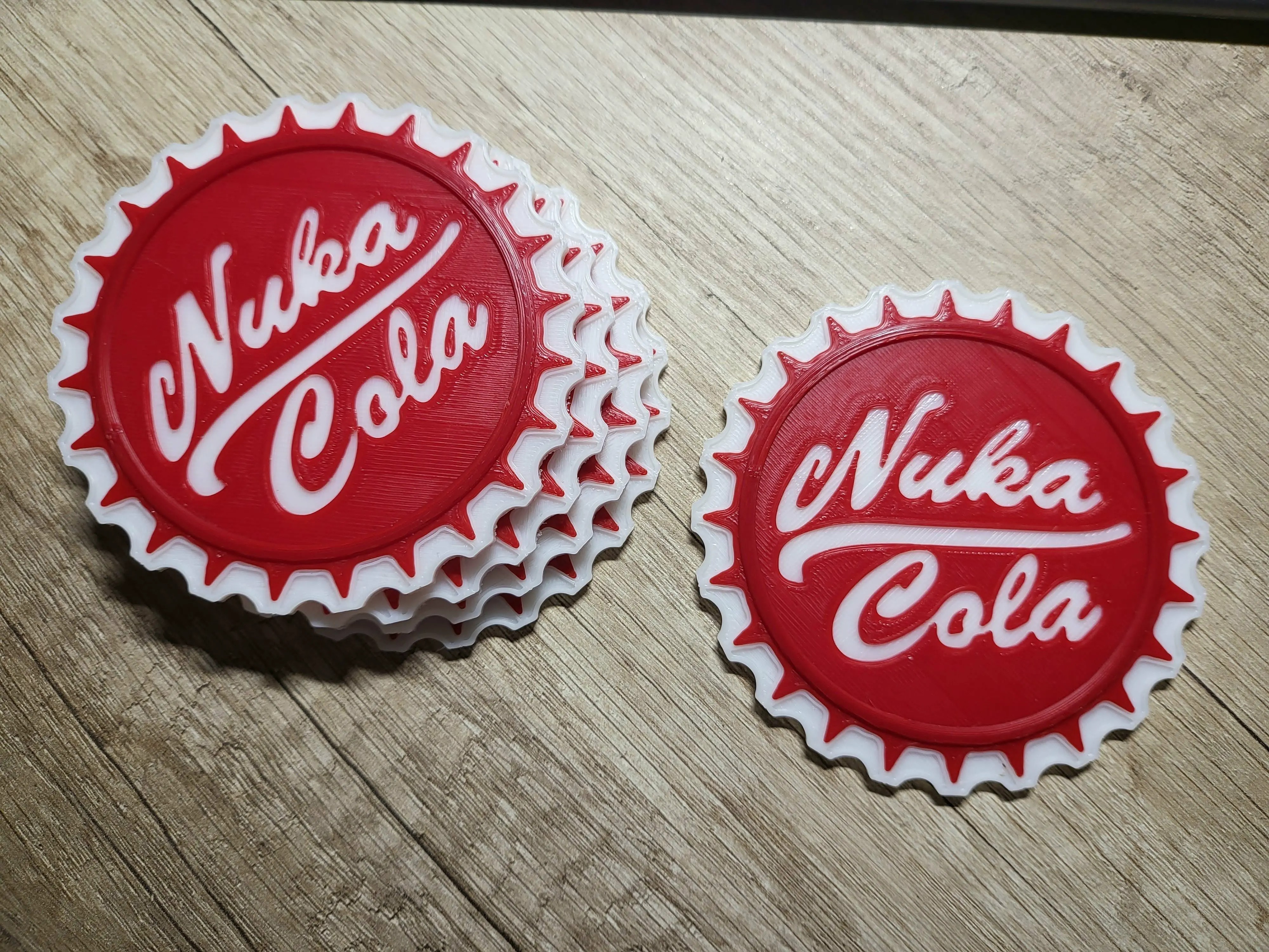 Other STL Download - NUKA COLA BOTTLE CAP COASTERby LAYERS and LINES