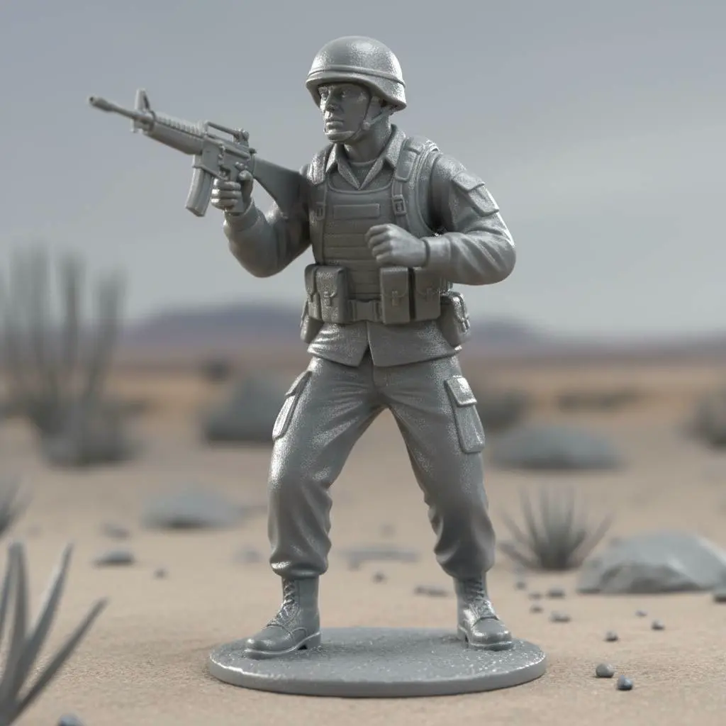 3D Printer Files | 3MF File | Plastic Army Man 13 | Creality Cloud