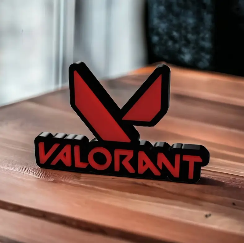 VALORANT LOGO DECOR | 3D models download | Creality Cloud