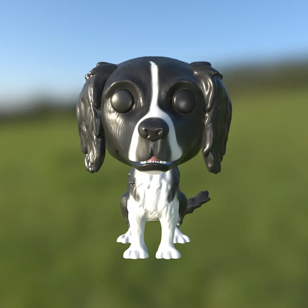 Characters & Creatures STL Download - Funko Border Collieby Axos3D