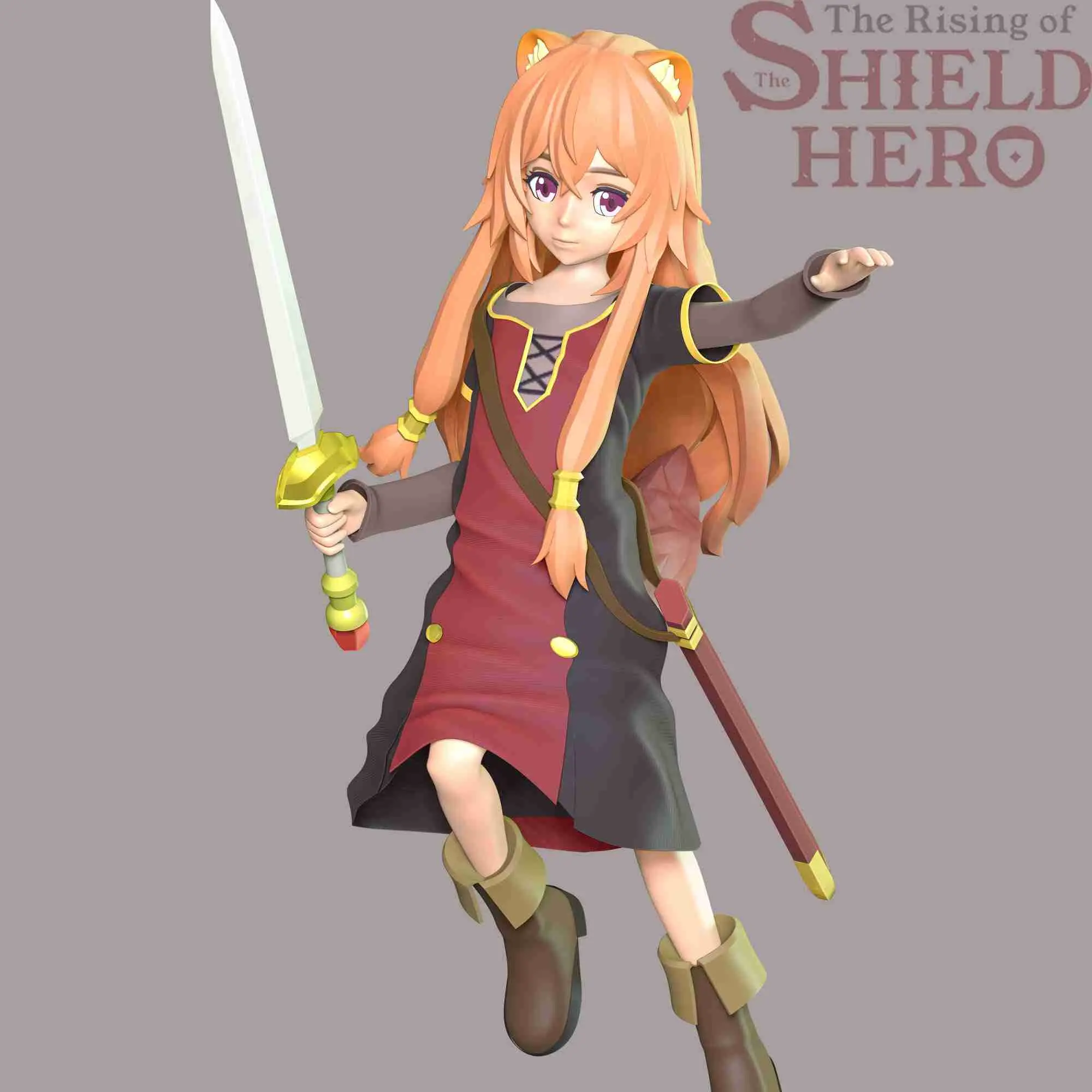 Characters & Creatures STL Download - Child Raphtalia - The Rising of ...
