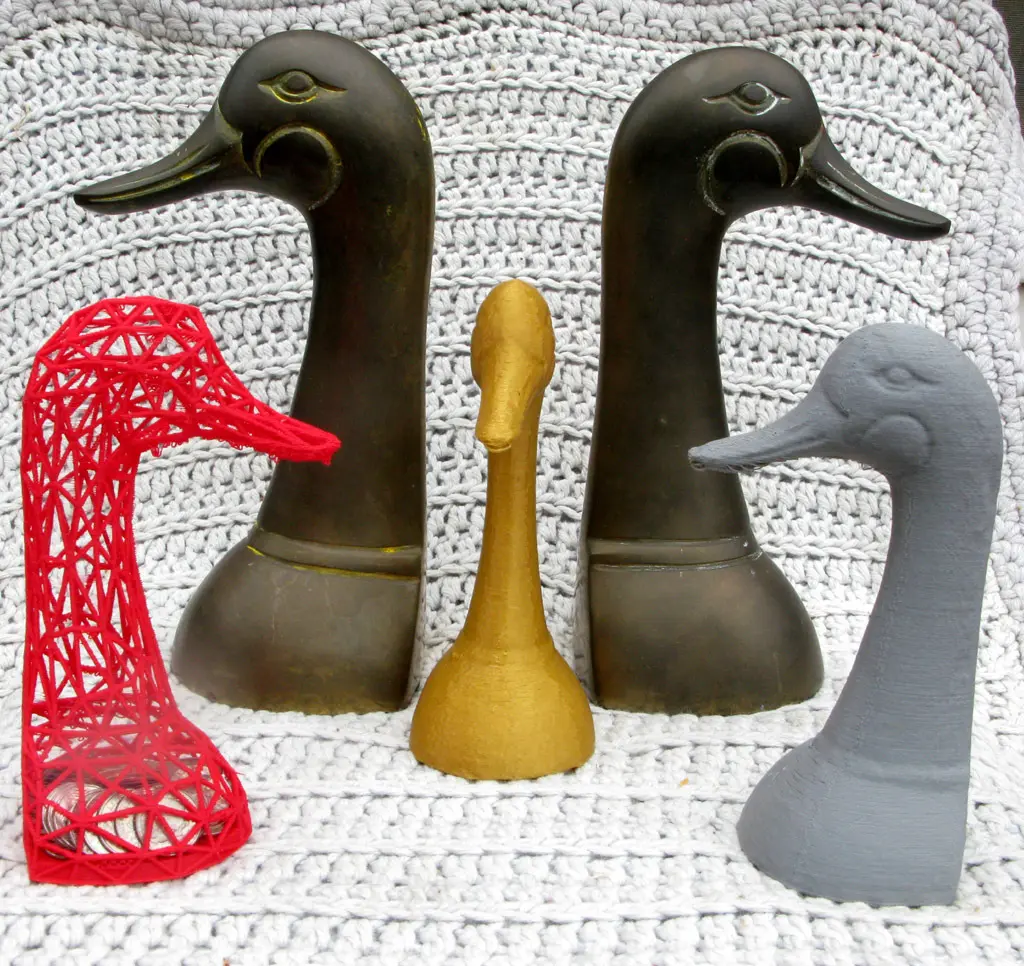 Free Home Decorations & Ornaments STL Download - Duck Head Bookend ...