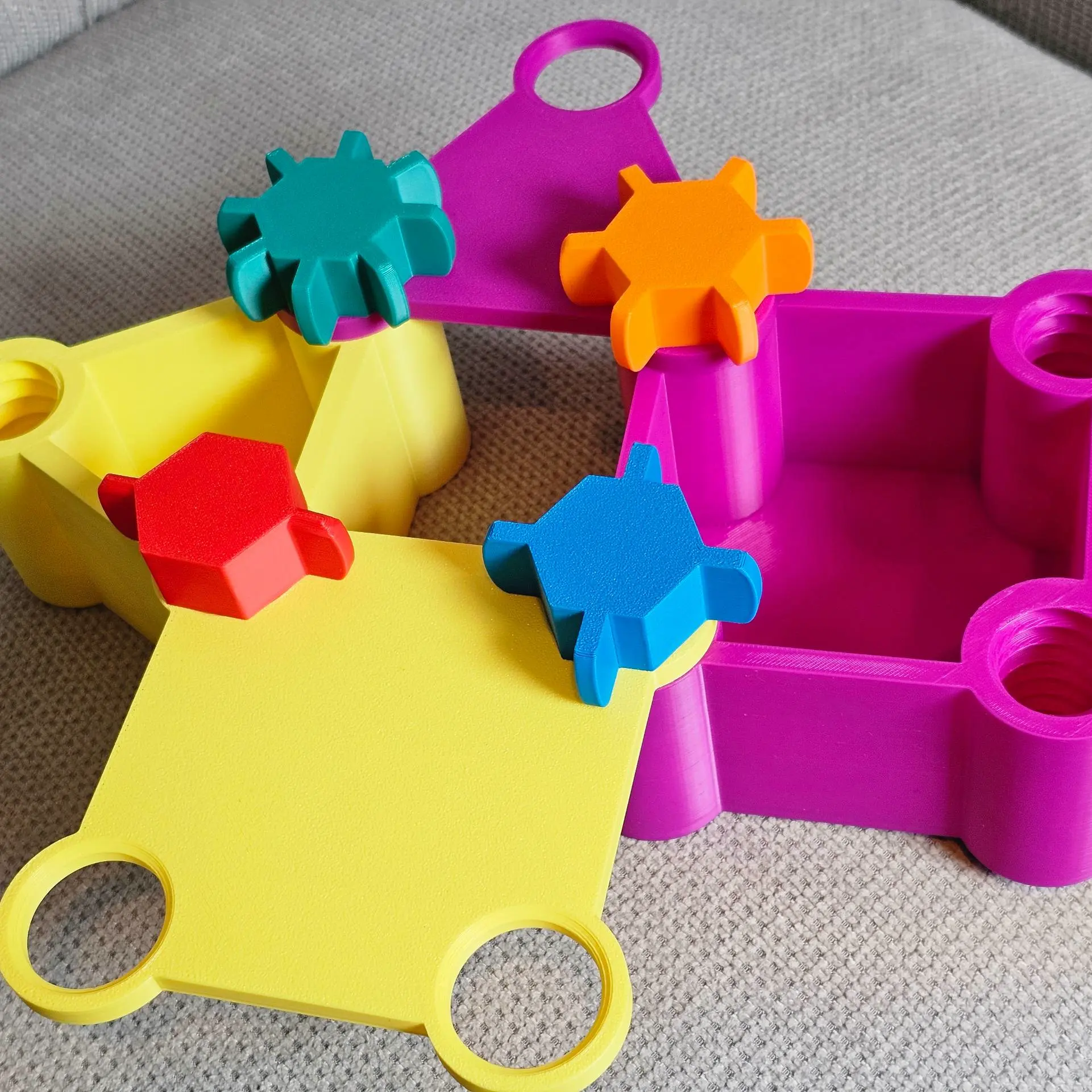 3D Printer Files | 3MF File | Tactile Builder Boxes (Chunky, Colourful ...