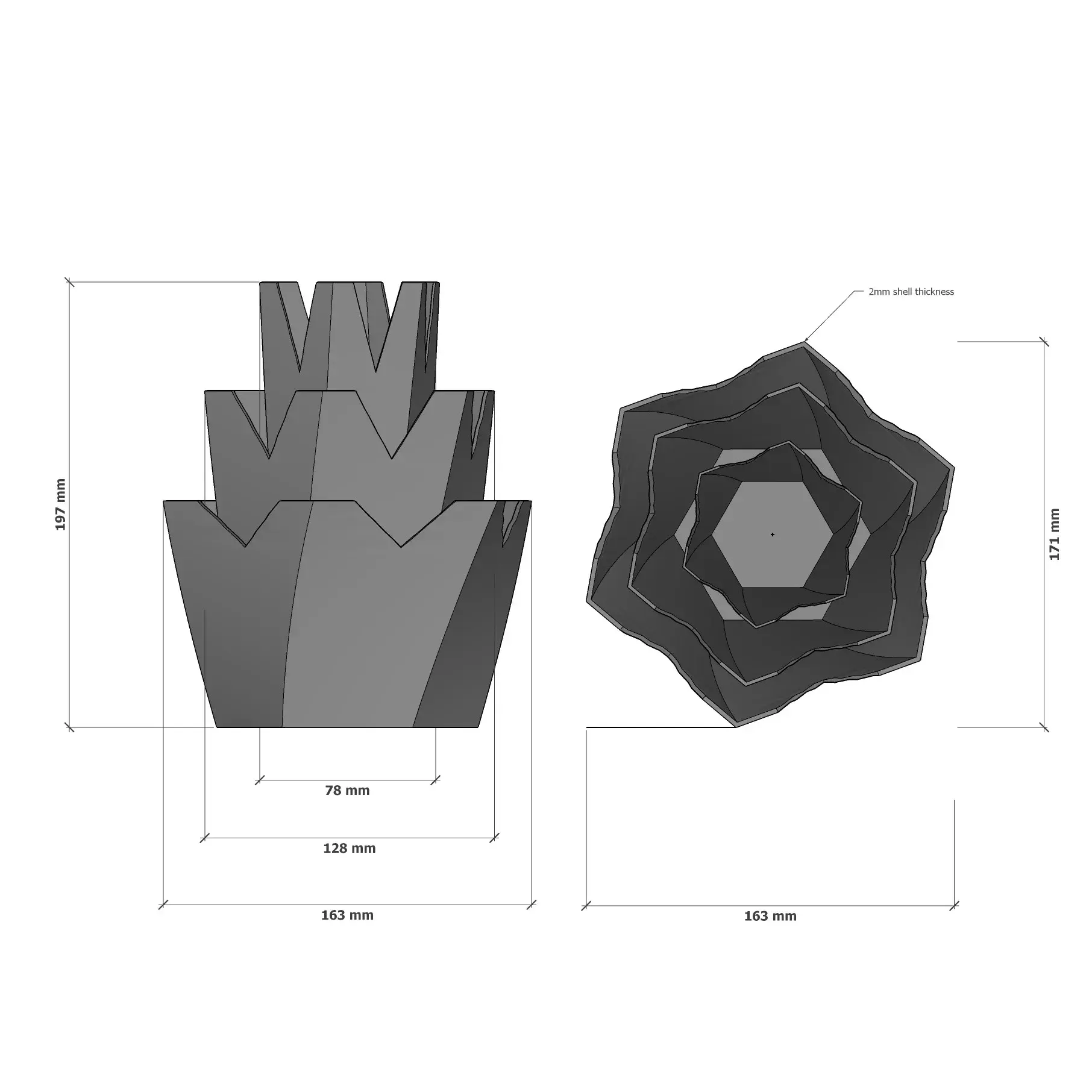 Other STL Download - Plant Pot (Rose Inspired)by Design Tech