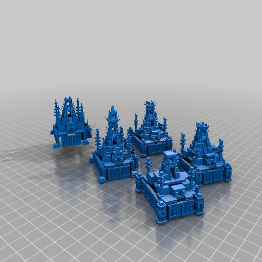 Free Miniature Games & Accessories STL Download - lizarmen temple dump ...