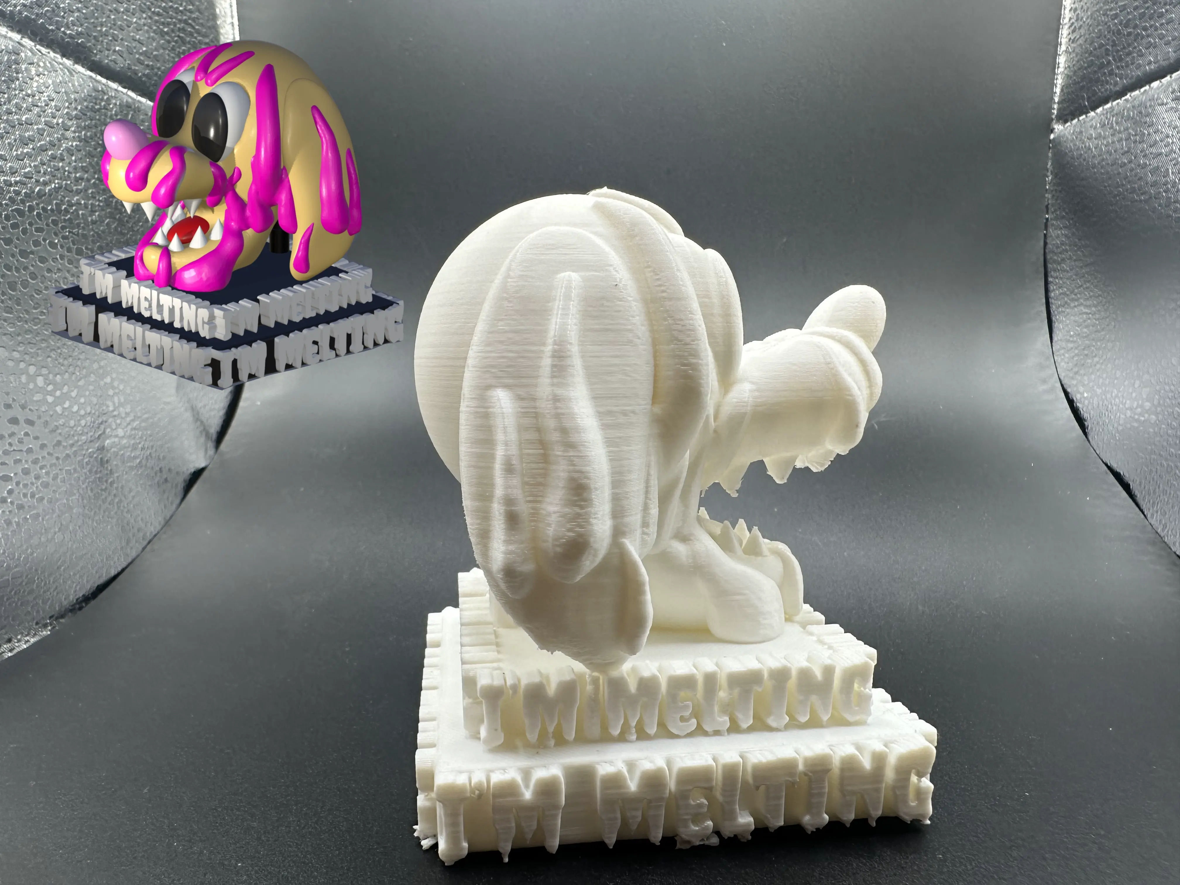 Sculptures & Artworks STL Download - Melting dogby BatChips