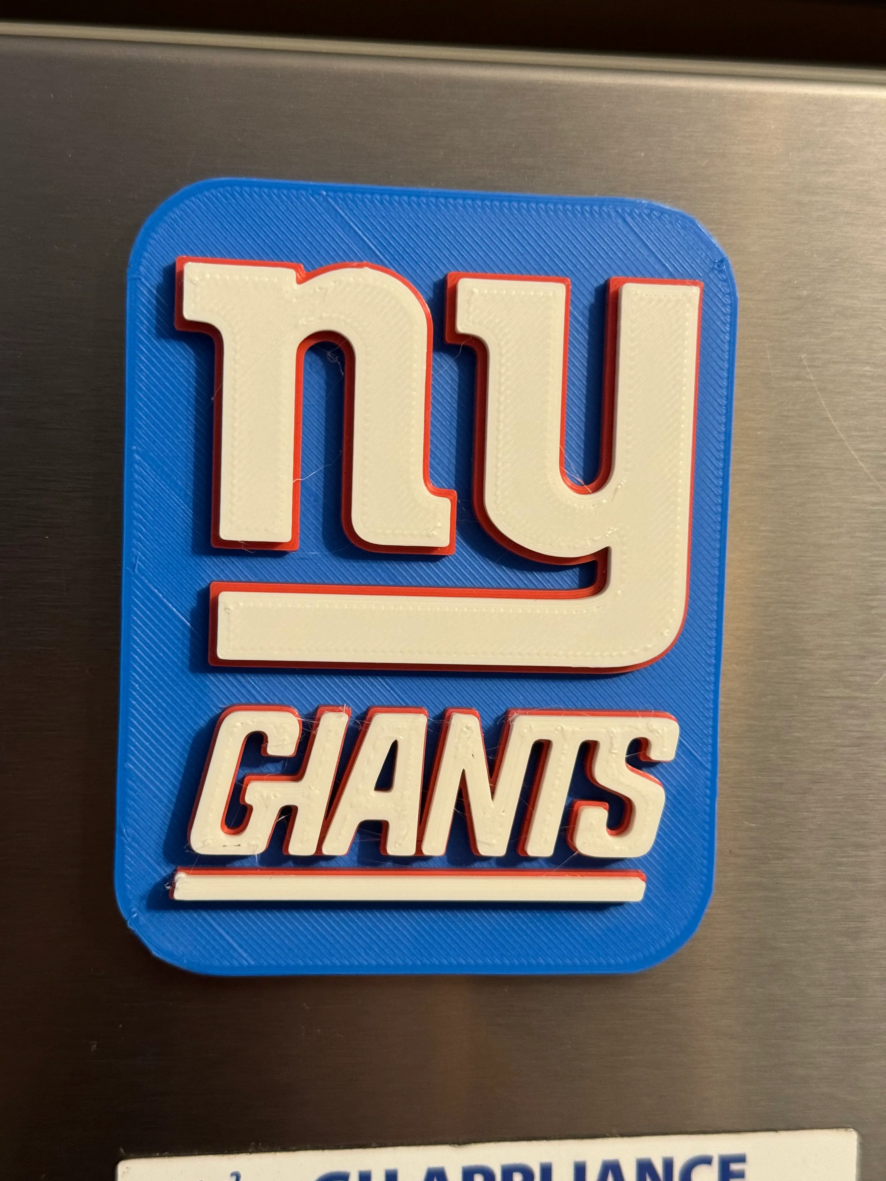 3D Printer Files | 3MF File | New York Giants Logo Magnet | Creality Cloud