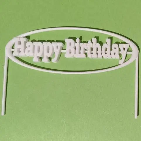 Home Decorations & Ornaments STL Descarga - Happy Birthday Sign ...