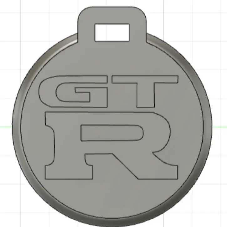 Free Badges & Coins STL Download - Pendentif porte clé Nissan GTR ...