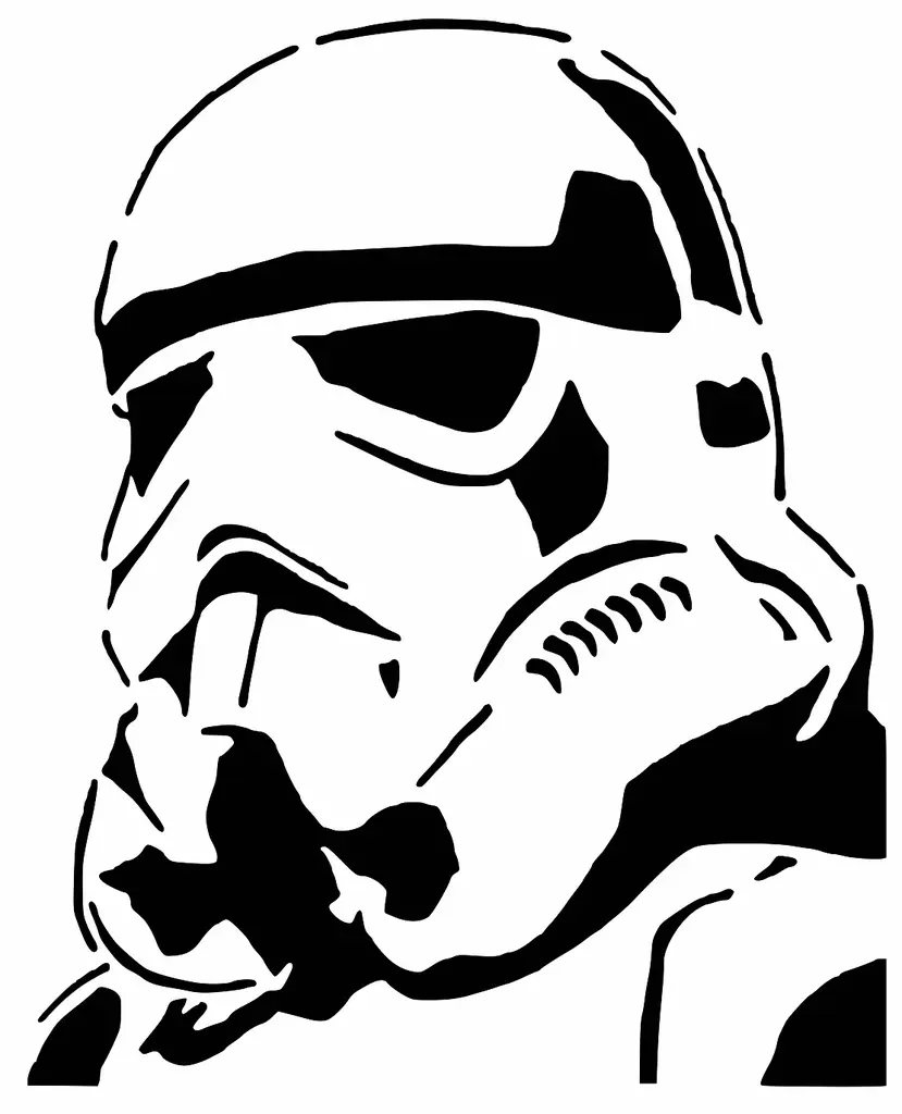 Free Badges & Coins STL Download - Stormtrooper stencil 3by SMT_M 🦊