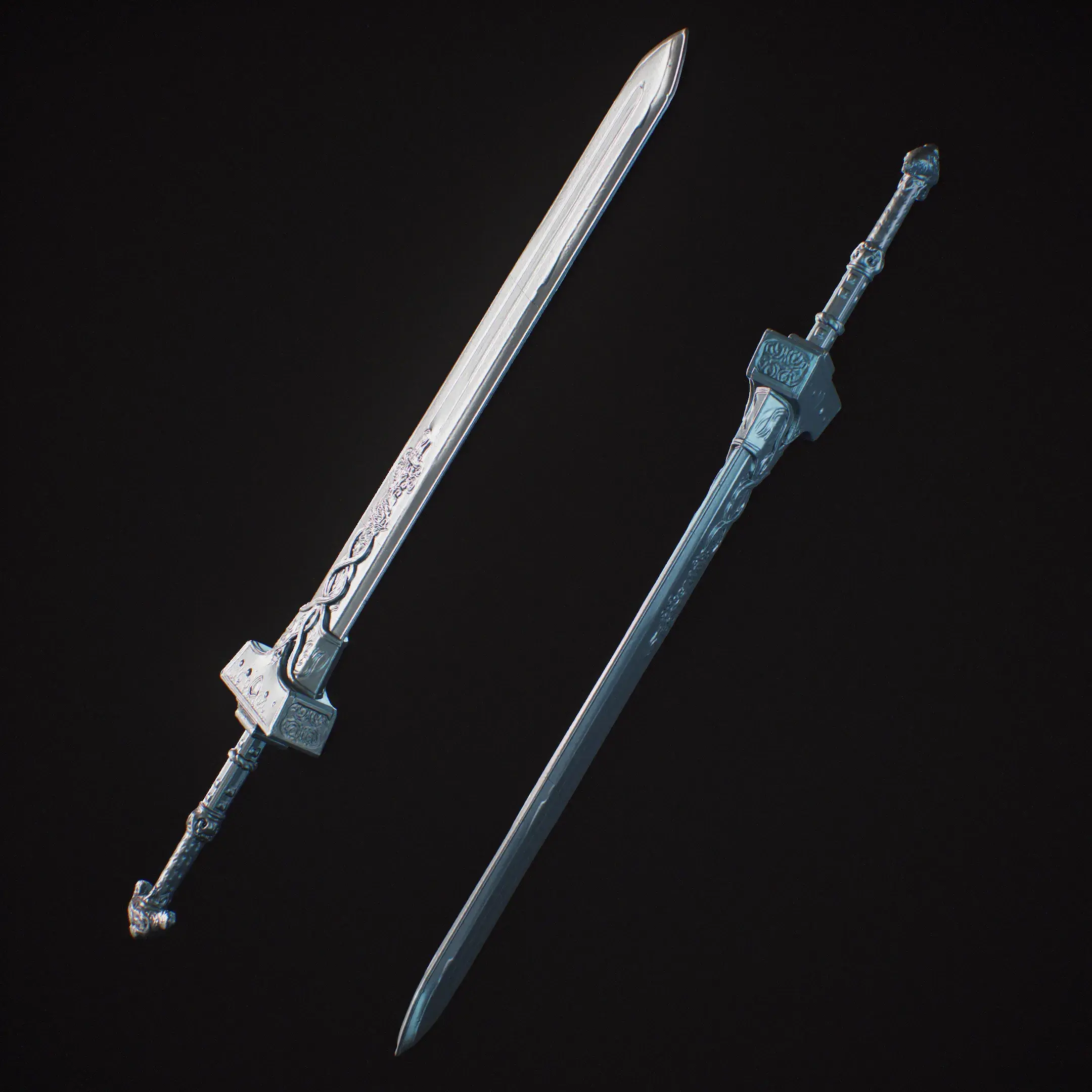 Cosplay STL Descarga - Elden Ring Blaidd Sword Cosplay or Miniature ...