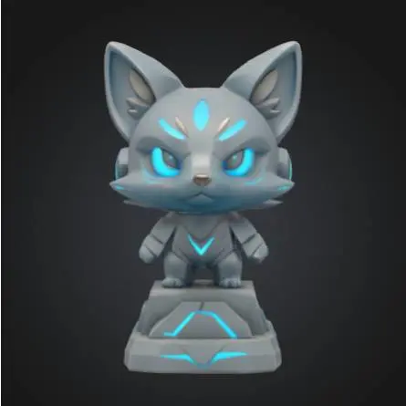 Other STL Download - cyber fox guardianby Xempiaaz