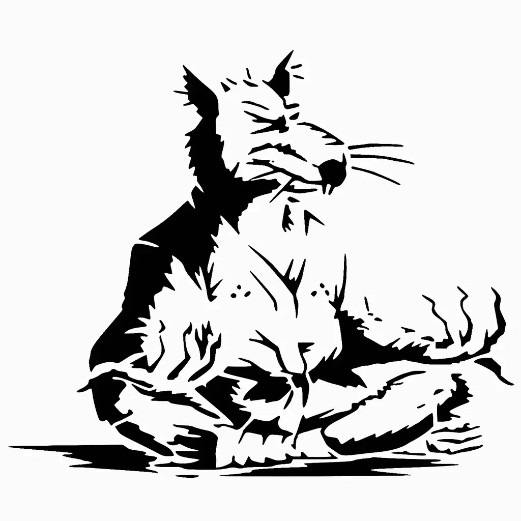 Free Digital Art STL Download - Master Splinter stencilby SMT_M 🦊