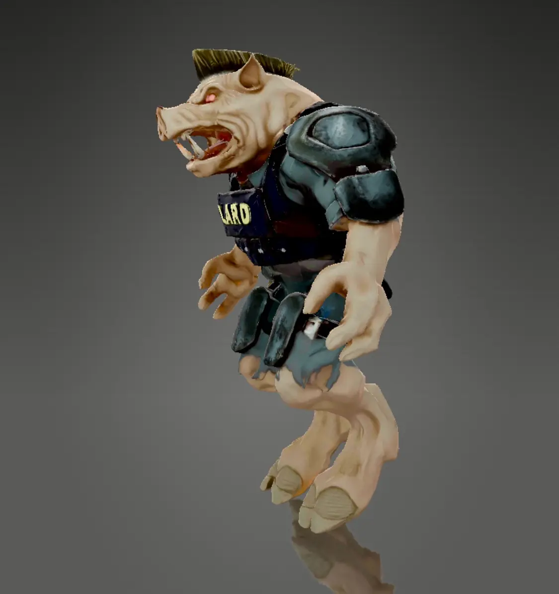 Characters & Creatures STL Download - Duke nukem pig copby Foxtrot007