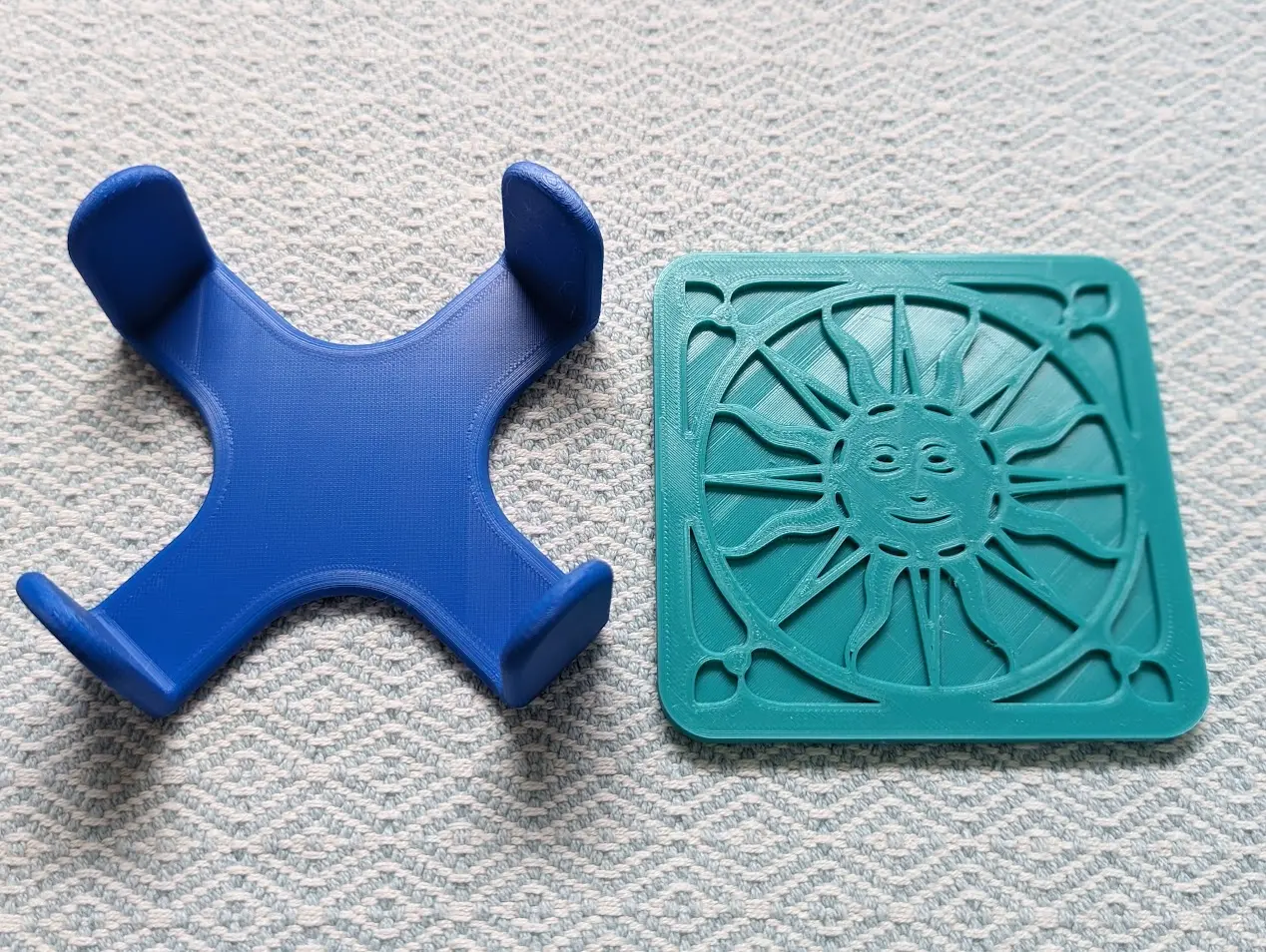 Home Decorations & Ornaments STL Download - Sun Coaster w/holder (holds 6)by Trash Can Guy