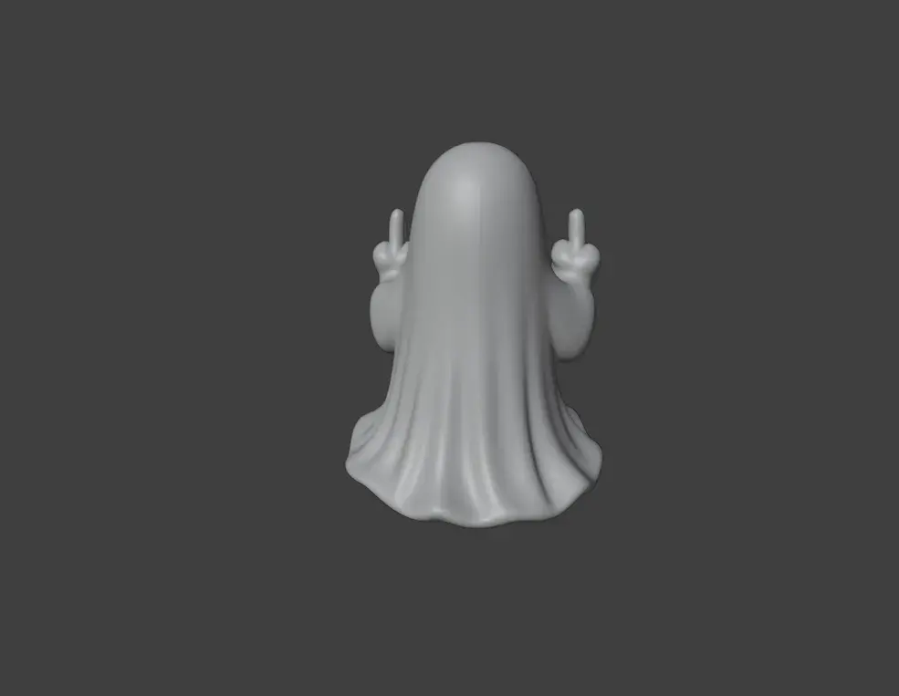 Home Decorations & Ornaments STL Download - Funny Middle Finger Ghostby ...