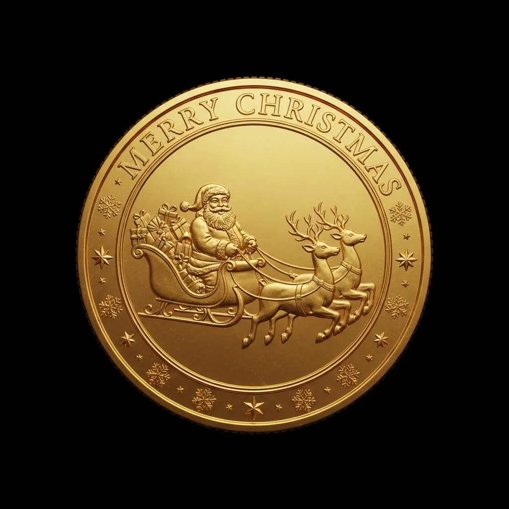 3D Printer Files | 3MF File | Santa Coin/Medal | Creality Cloud