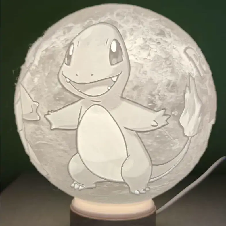 3D Printer Files | 3MF File | Lithophane Sphere of Pokemon | Creality Cloud