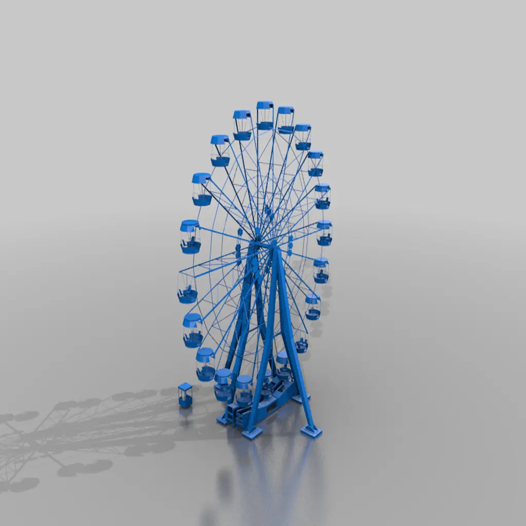 Free Props & Terrain STL Download - pripyat ferris wheel - chenobyl ...
