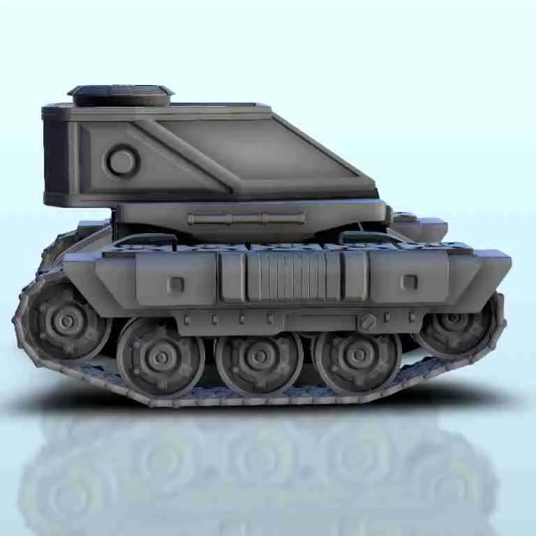 Miniature Games & Accessories STL Download - Tracked cab vehicle 1 ...