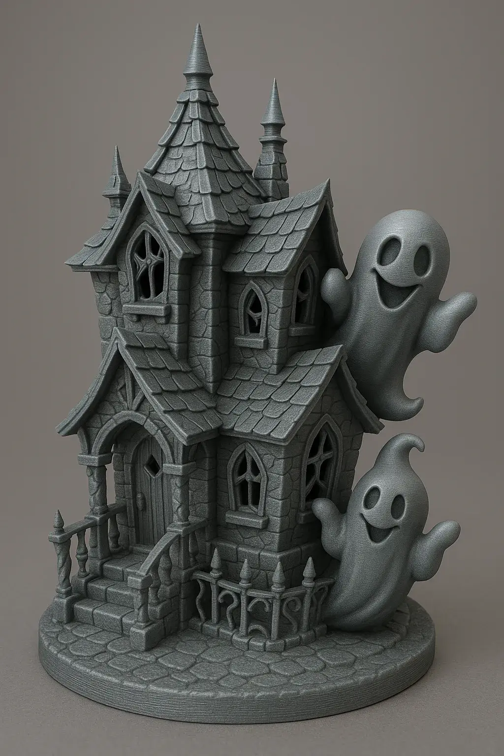 3D Printer Files | 3MF File | “Haunted Manor with Ghostly Friends ...
